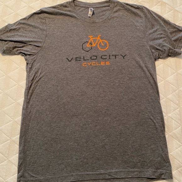 Shirts | Velo City Cycles Bike Shirt Mens L Gray Tshirt | Poshmark
